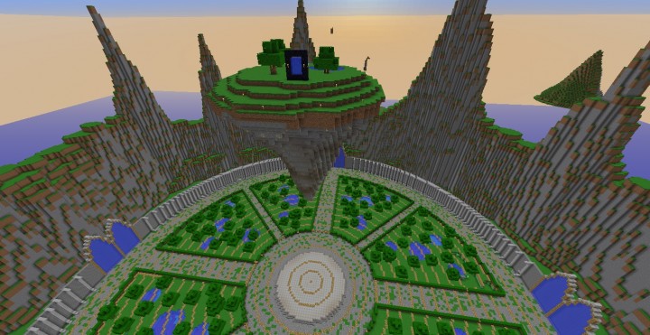 simple hub spawn Minecraft Map