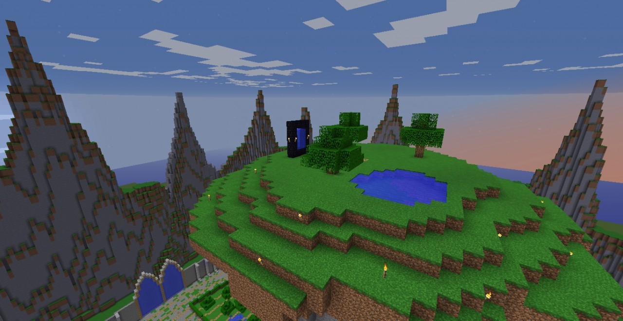 simple hub spawn Minecraft Map