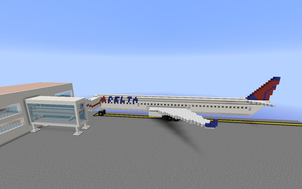 Boeing 757-200 (Delta) Minecraft Map
