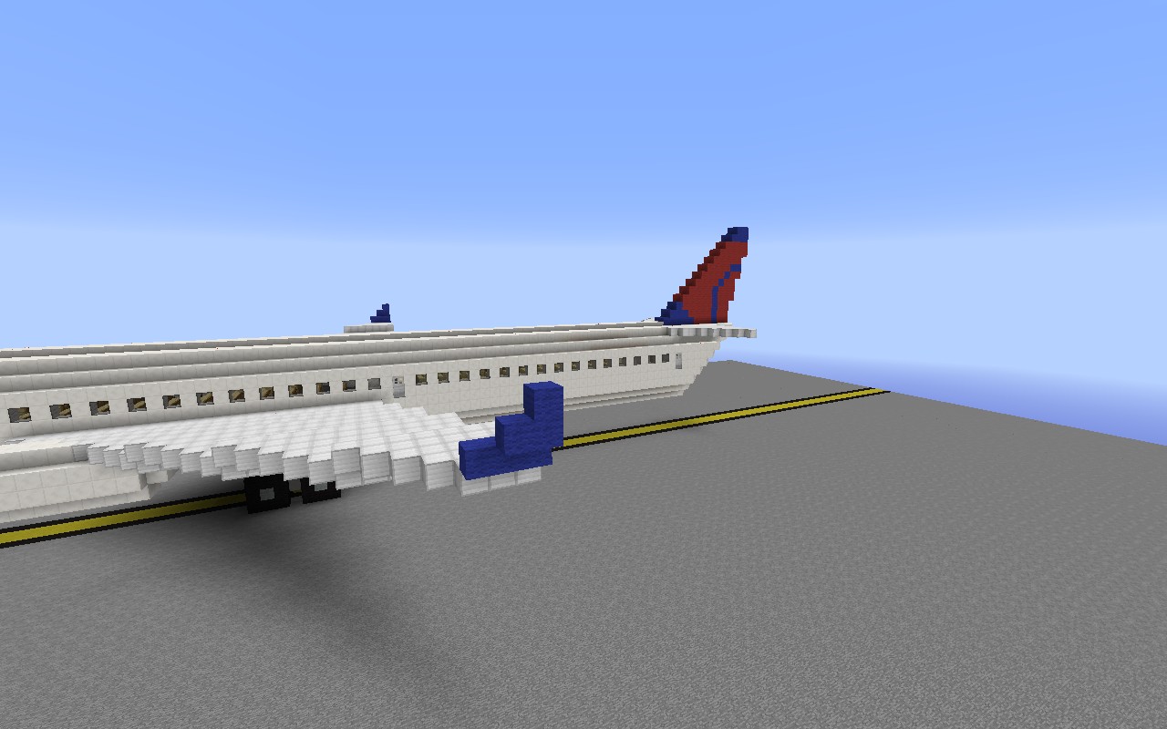 Boeing 757-200 (Delta) Minecraft Map