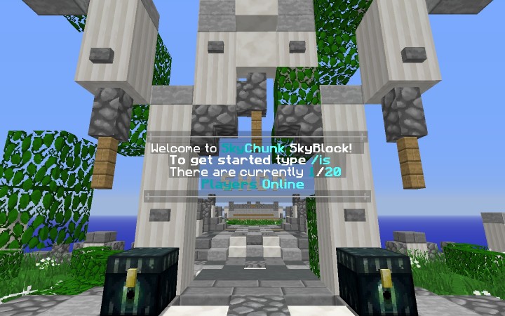 SkyChunk skyblock Minecraft Server