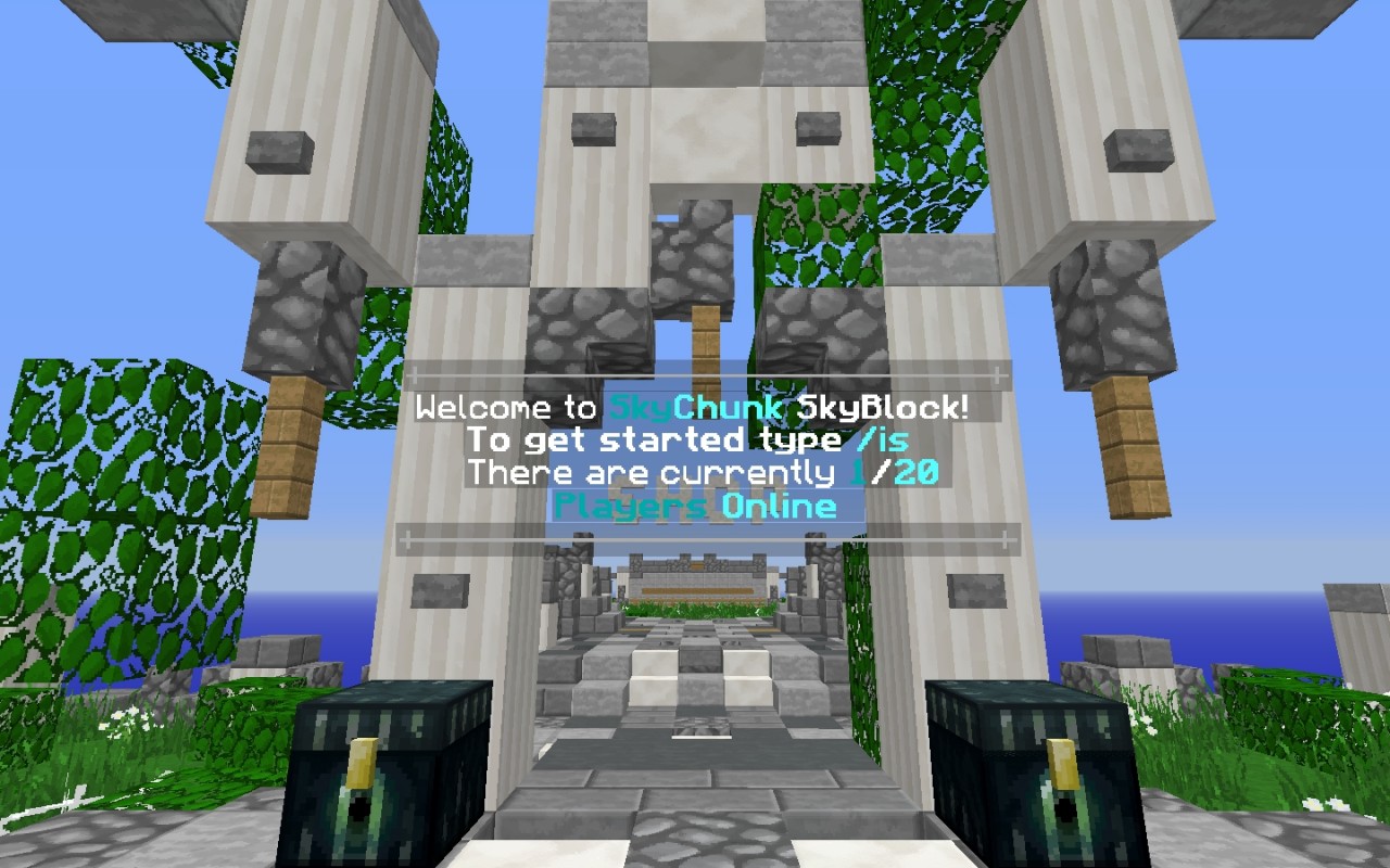 SkyChunk skyblock Minecraft Server