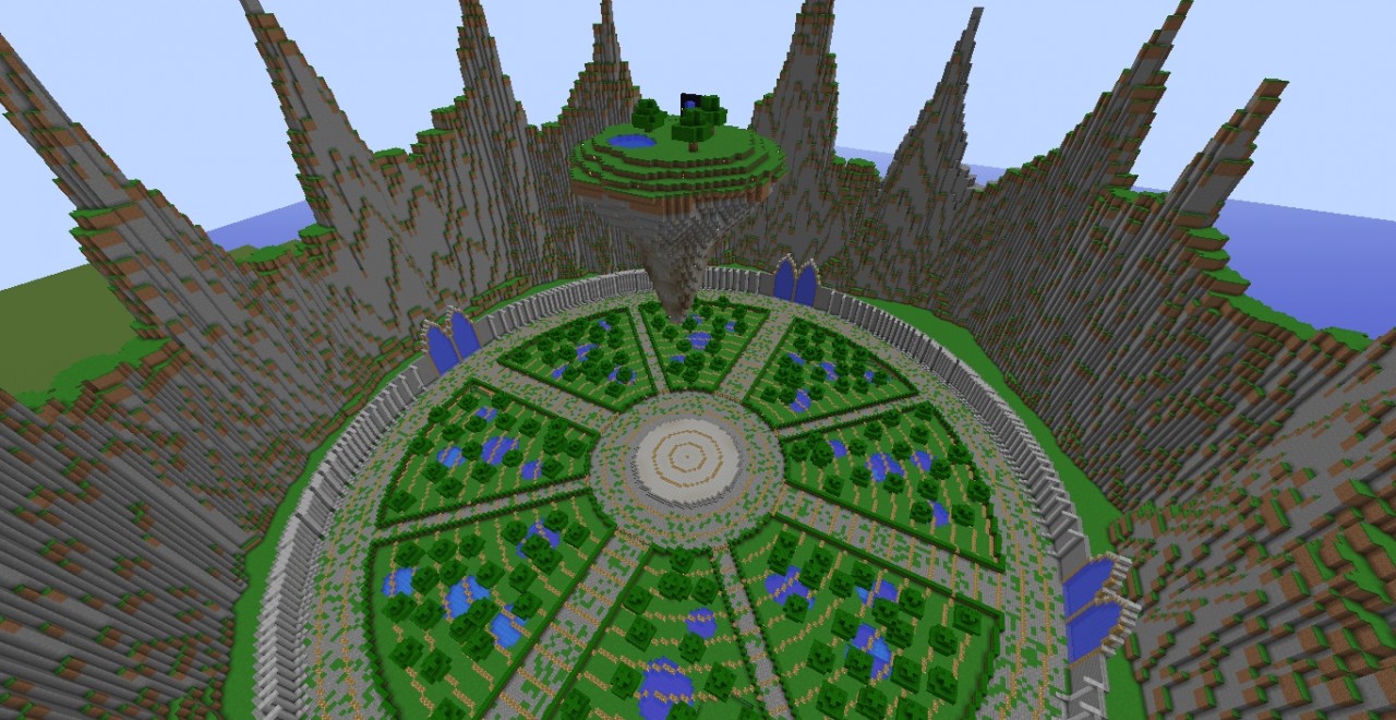 simple hub spawn Minecraft Map