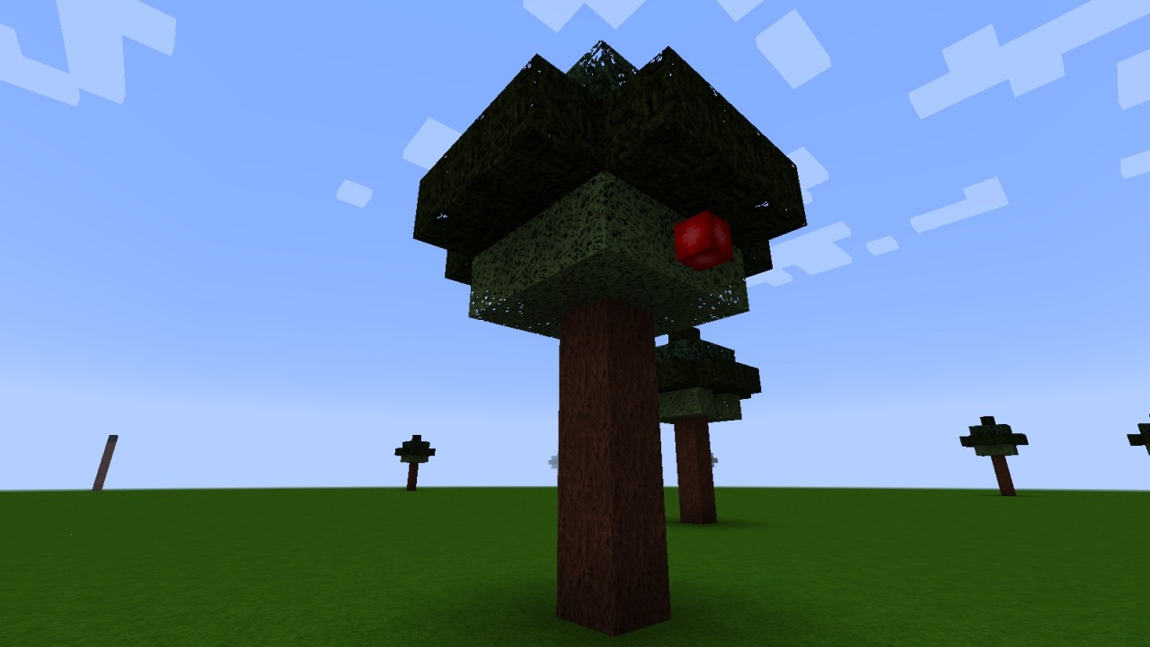 Randomly Generated Trees With Apples Only One Command [1.9] ~ thvardhan Minecraft Map