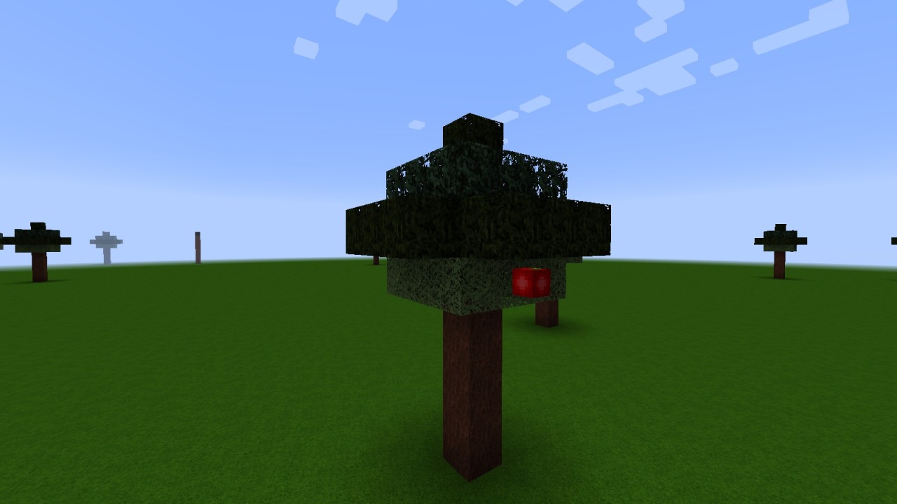 Randomly Generated Trees With Apples Only One Command [1.9] ~ thvardhan Minecraft Map