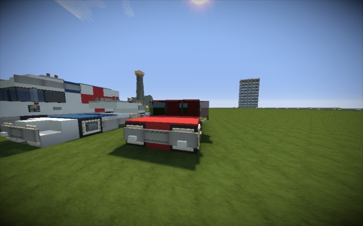 Minecraft-Red car Minecraft Map