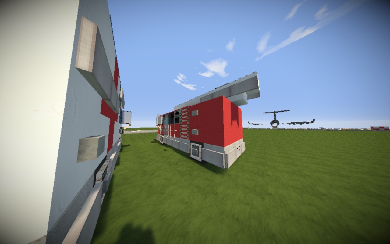 Minecraft-Fire Truck Minecraft Map