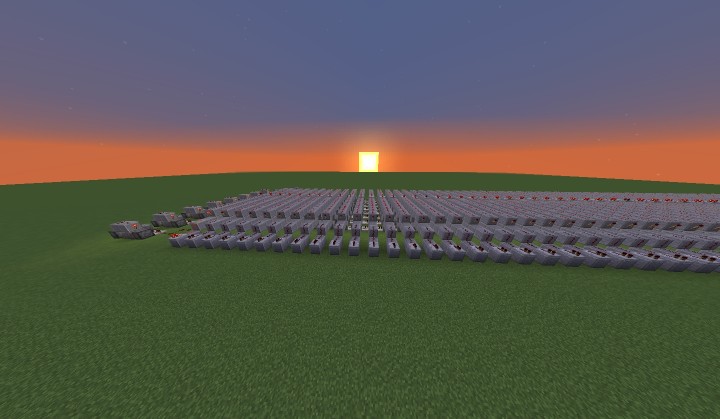 8-Bit Binary Counter and Decoder Minecraft Map