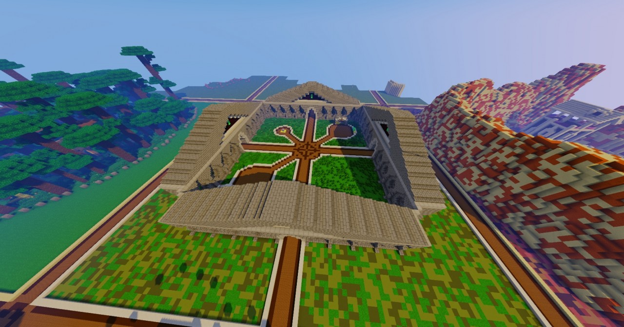 SquareSky creative competition, mob arena world Minecraft Map