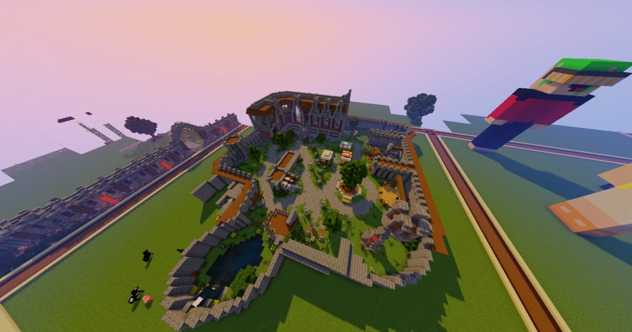 SquareSky creative competition, mob arena world Minecraft Map