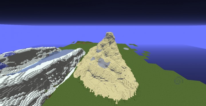 Minecraft Terraform - Sandy Mountain Minecraft Map