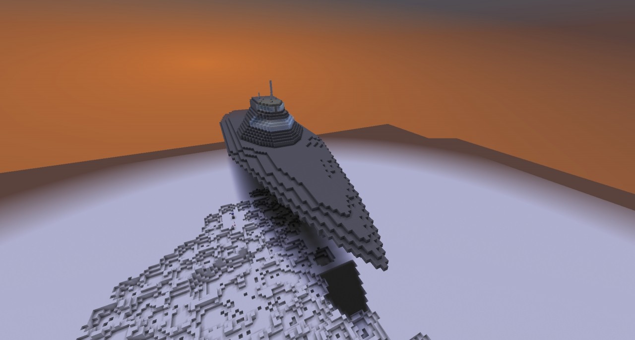 Futuristic spaceship Minecraft Map