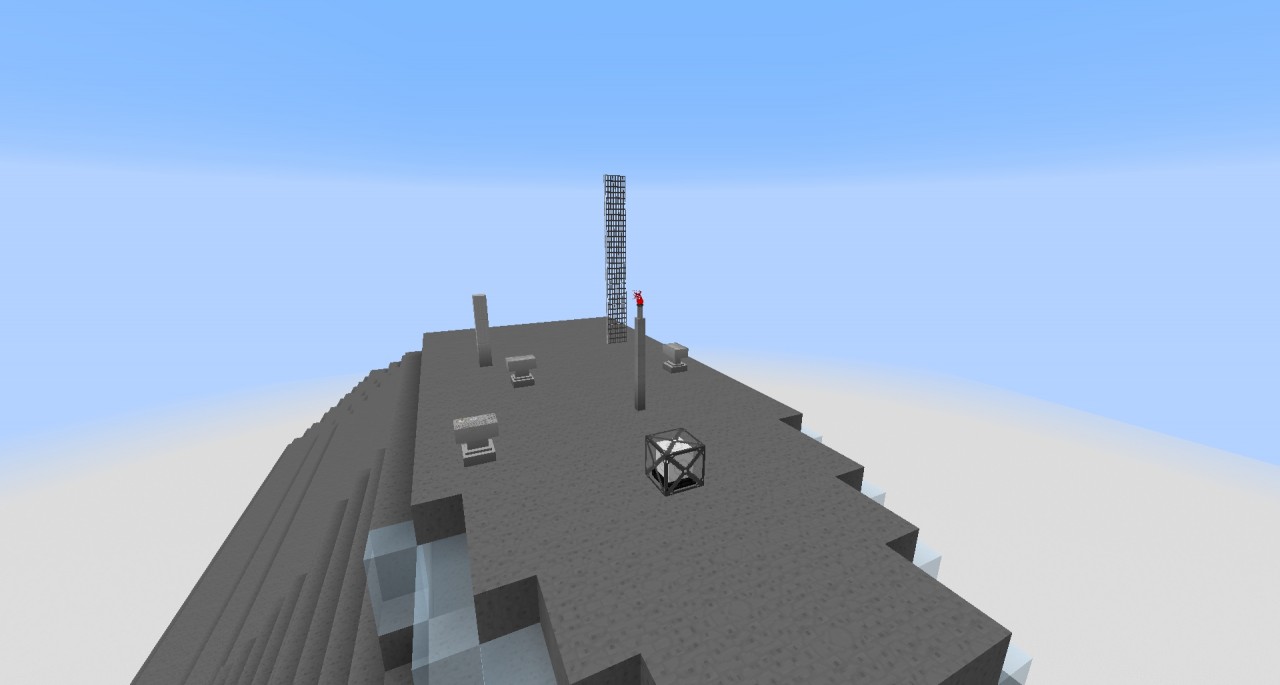Futuristic spaceship Minecraft Map