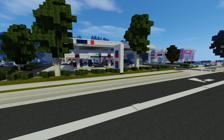 Husky Gas Station [Realistic build Series] / ECS Minecraft Map