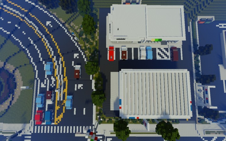 Husky Gas Station [Realistic build Series] / ECS Minecraft Map