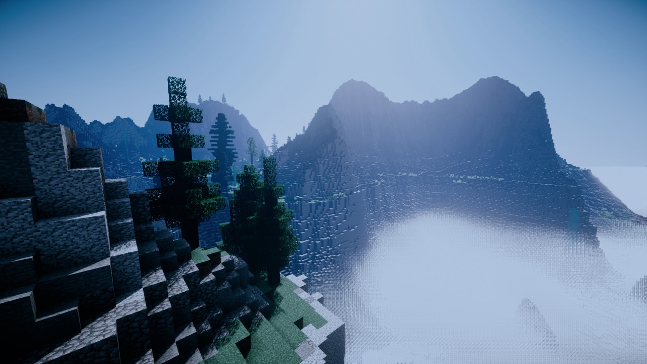 Cloudy Heights - 2k x 2k Custom Terrain Minecraft Map