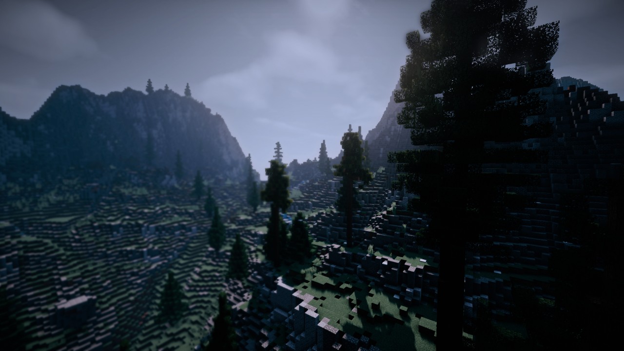 Cloudy Heights - 2k x 2k Custom Terrain Minecraft Map