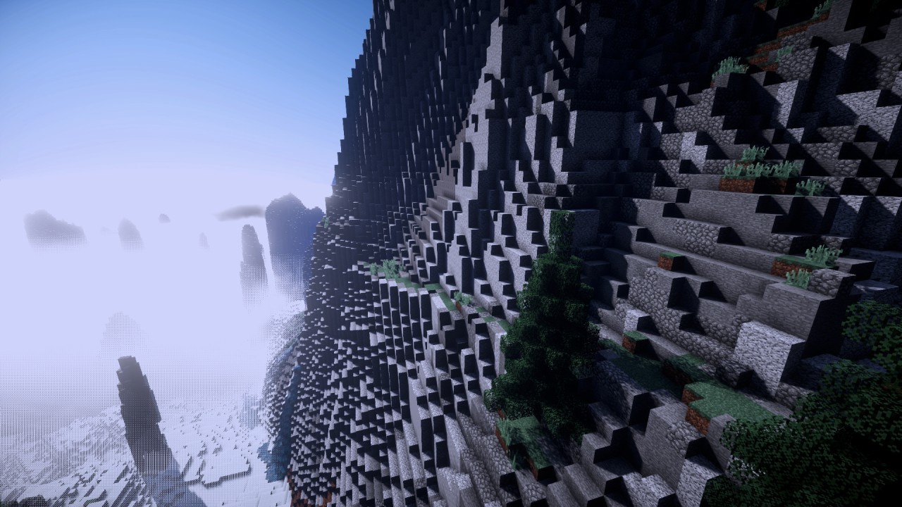 Cloudy Heights - 2k x 2k Custom Terrain Minecraft Map