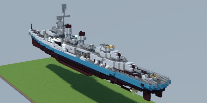 Fletcher class destroyer (1942) Minecraft Map