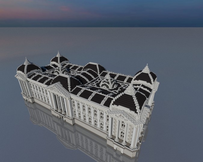 Neoclassical Grand Library Minecraft Map