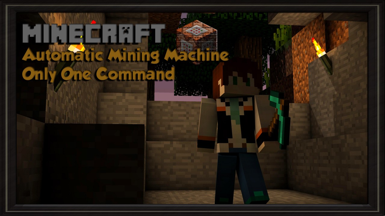 Only One Command Mining Machine [1.9] ~ thvardhan Minecraft Map