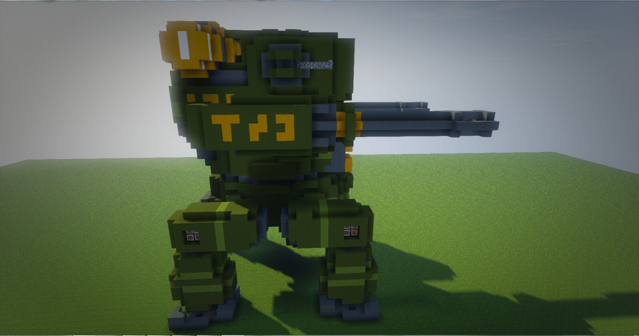 EXT-02 Super Creeper Titan Mecha Minecraft Map