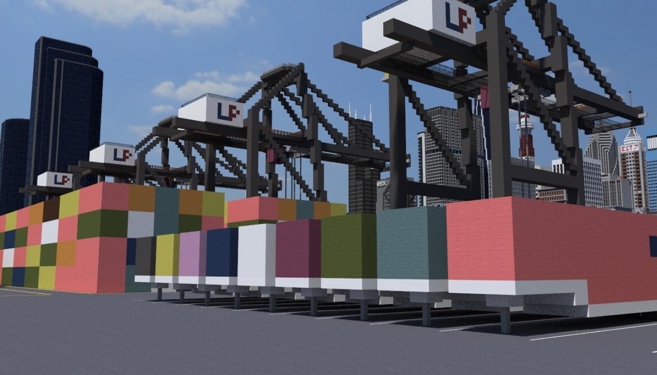 Lazuli Plains International Shipping Yard - LPC Minecraft Map