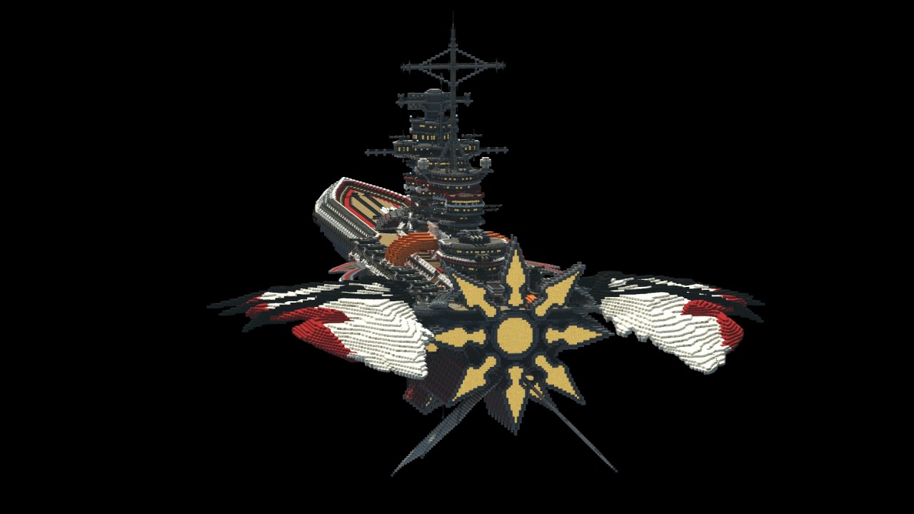 Aurora-Class Battleship - A steampunk-ish airship Minecraft Map