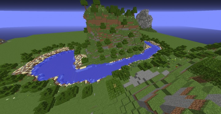 Minecraft Terraform - Small River Landscape Minecraft Map