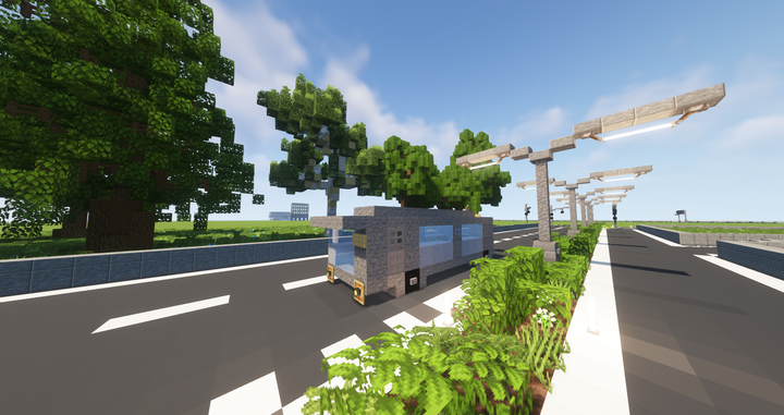Simple Bus Design Minecraft Map