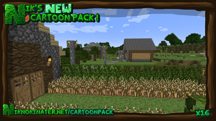 Nik's New Cartoon Pack! [x128, x64, x32, x16] Minecraft Texture Pack