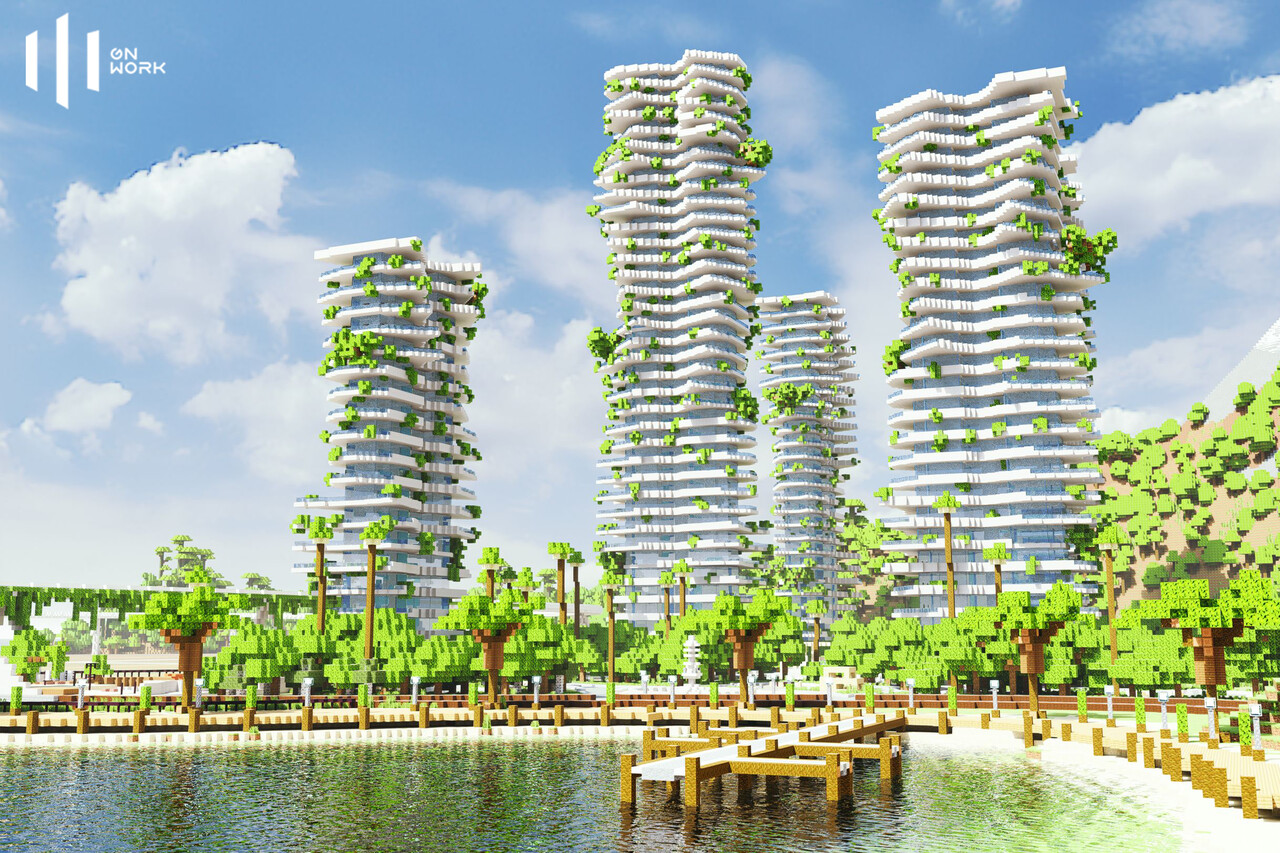 Modern high rise apartment Minecraft Map