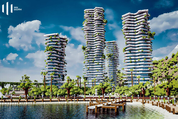 Modern high rise apartment Minecraft Map