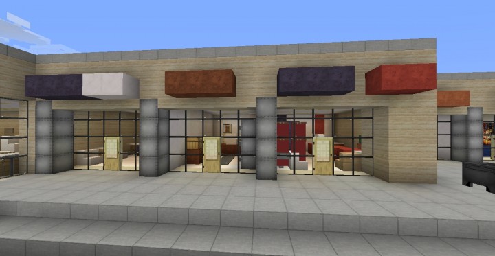 Retro Target Store and Strip Mall Minecraft Map