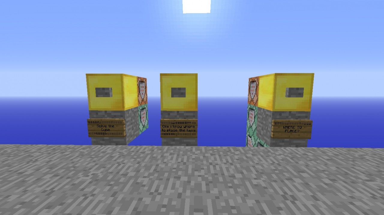 Working 2X2 Rubik's cube. Minecraft Map