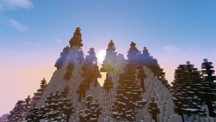 X-Mas Forest And snow Villages Minecraft Map