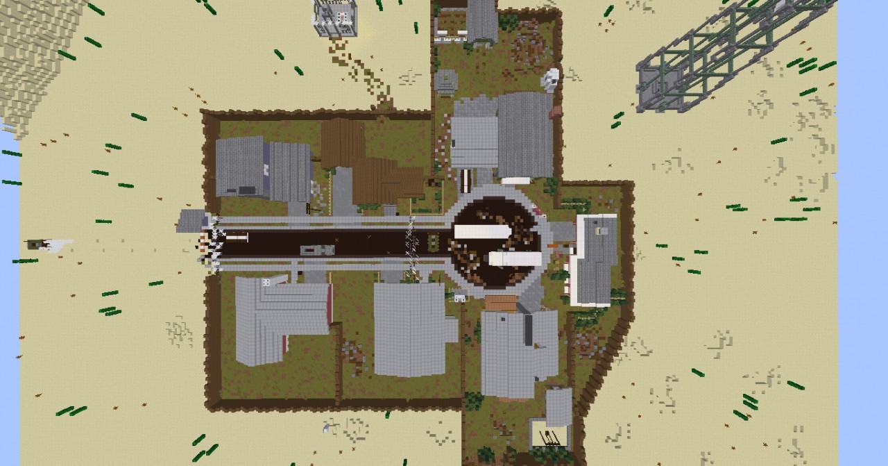 CoD - Nuketown - 1.8 - King Buildteam Minecraft Map