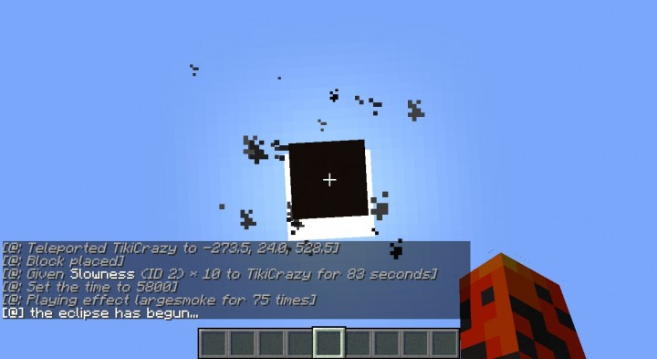 solar eclipse scene Minecraft Map