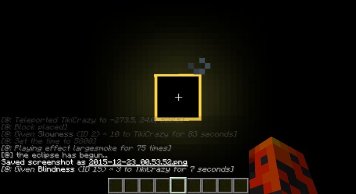 solar eclipse scene Minecraft Project