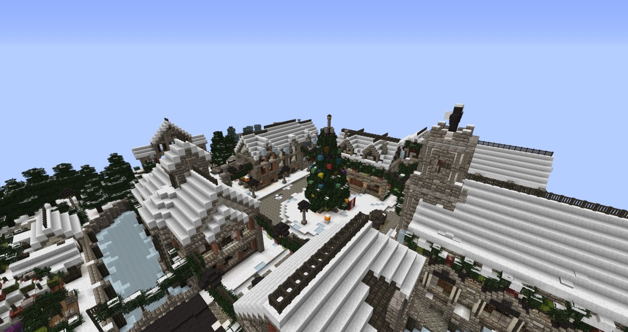 Christmas town. Minecraft Map