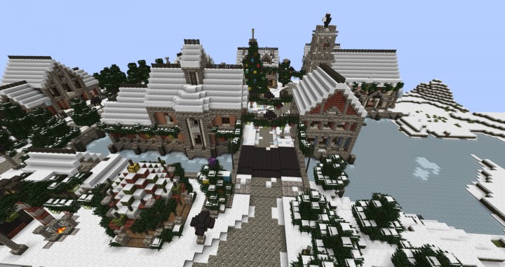 Christmas town. Minecraft Map