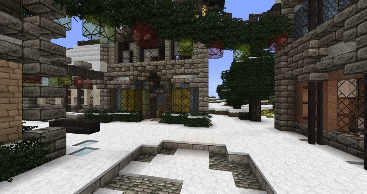 Christmas town. Minecraft Map