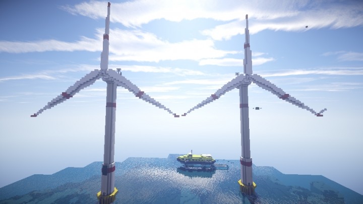 Electric Windmill Farm In Ocean Prodcuing Green Energy [+DOWNLOAD ...