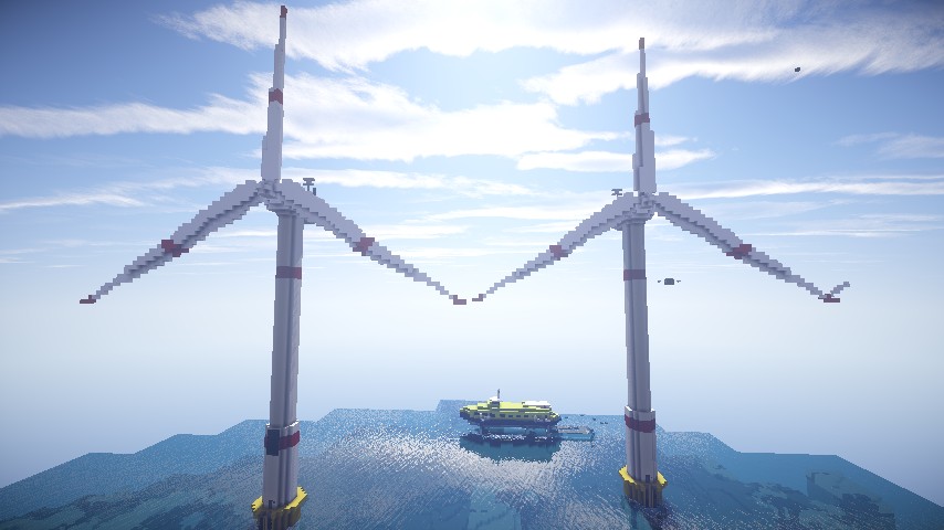 Electric Windmill Farm In Ocean Prodcuing Green Energy [+DOWNLOAD ...