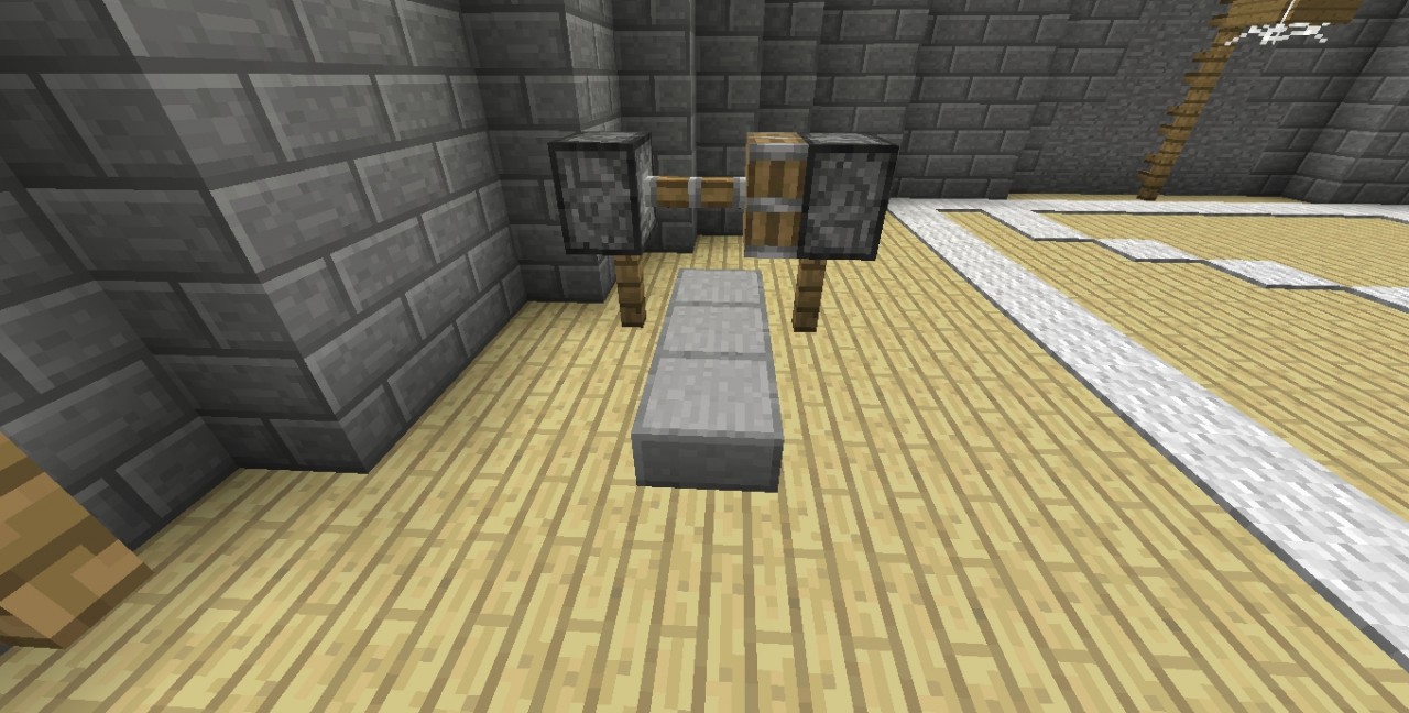 Dumbbells and gym Minecraft Map