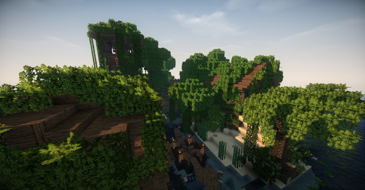 Overgrown Pirate Island Minecraft Map