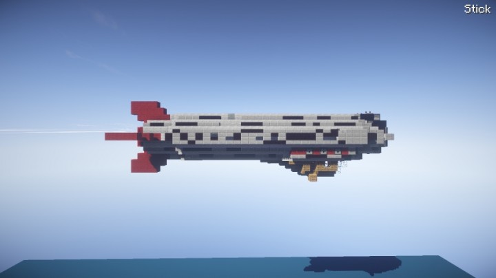 Archer Pirate Sloop Airship For Movecraft Minecraft Map