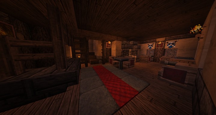 Medieval Inn with Pier Minecraft Map