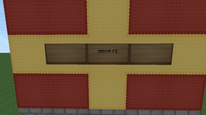 Santa fe El capitan Hi-level train Minecraft Map