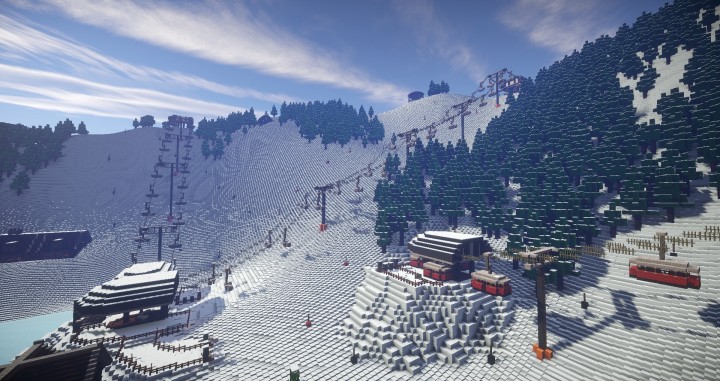 Christmas Ski Resort Minecraft Map